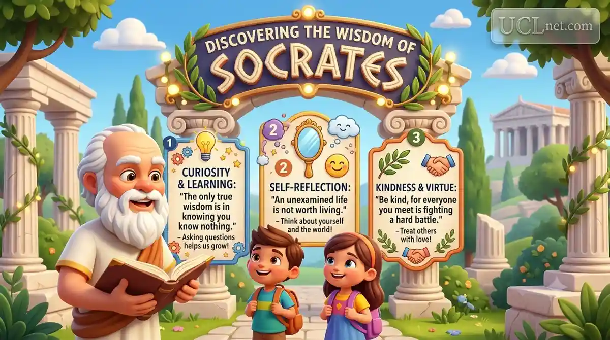 Socrates Quotes for kids to Learn English vocabulary and wisdom