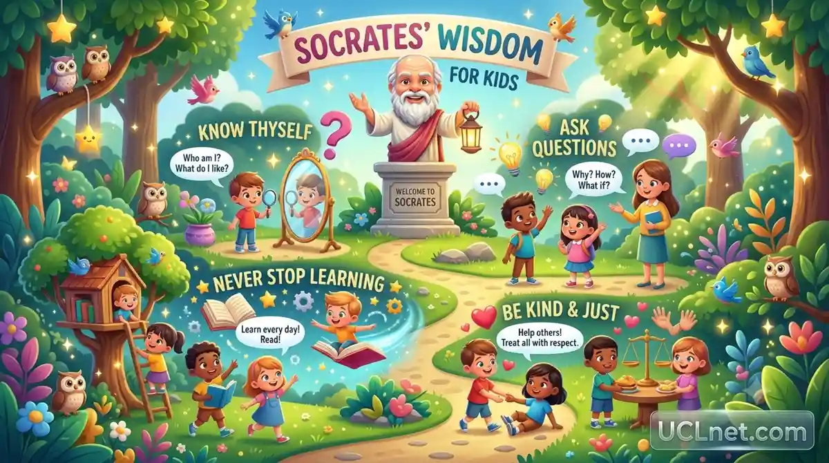 Socrates Quotes for kids to Learn English vocabulary and wisdom